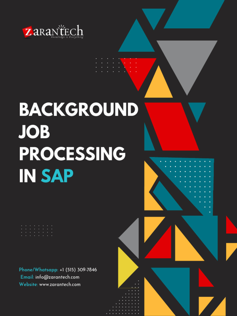 Background Job Processing in SAP.PDF | PDF | Scheduling (Computing) | Computer Engineering