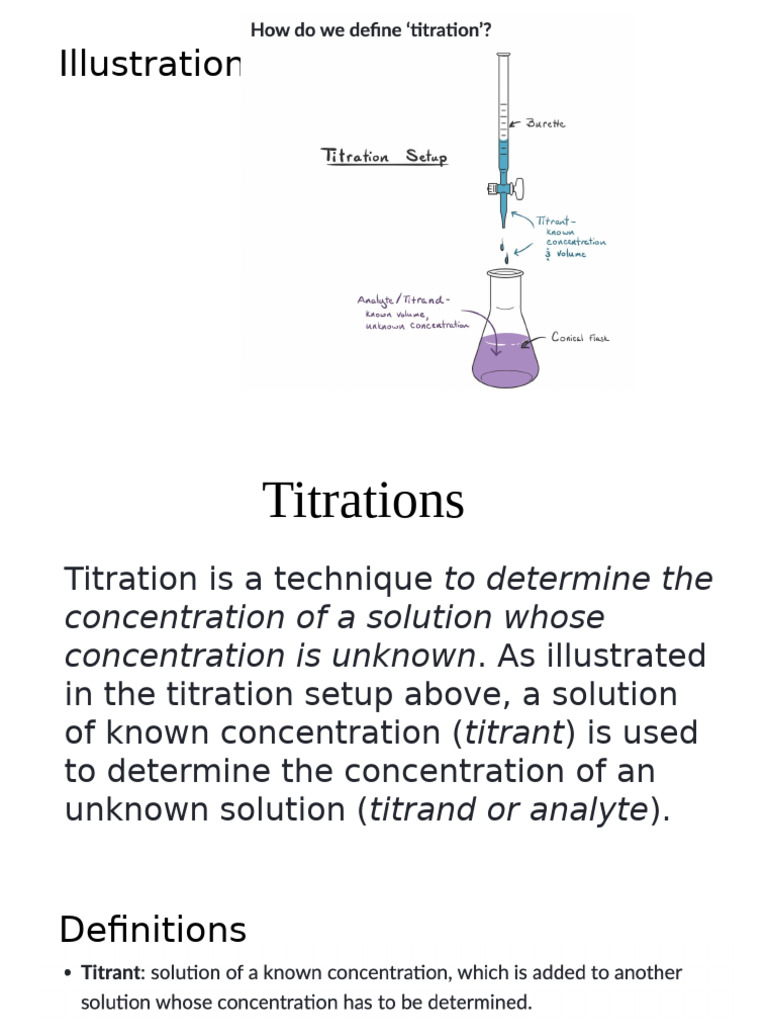 Titrations Calculations | PDF