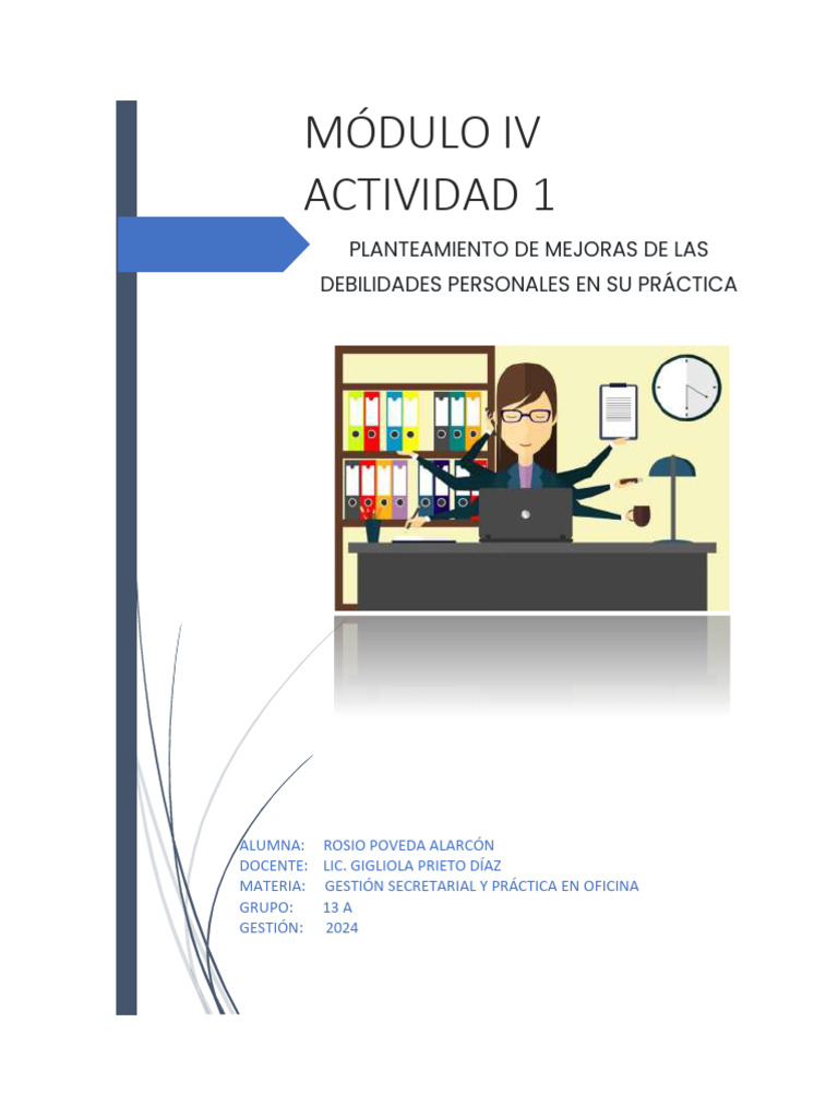 Actividad 1-Modulo Iv | PDF | Maestros | Aprendizaje