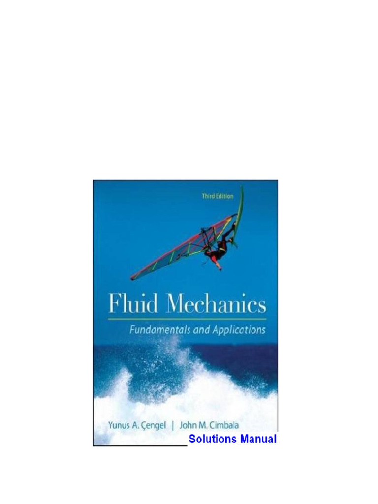 Fluid Mechanics Fundamentals and Applications 3rd Edition Cengel ...