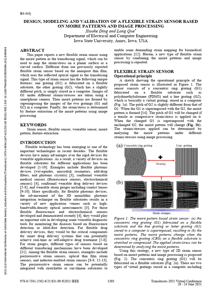 Design Modeling and Validation of A Flexible Strain Sensor Based On ...