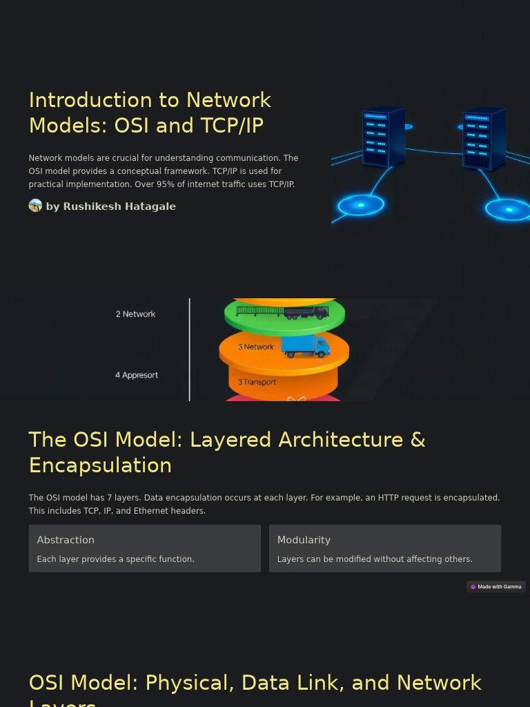 Introduction to Network Models OSI and TCPIP 2 | PDF | Internet ...