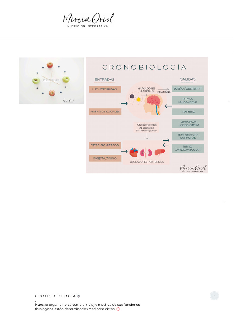 Cronobiología - Mireia Oriol | PDF