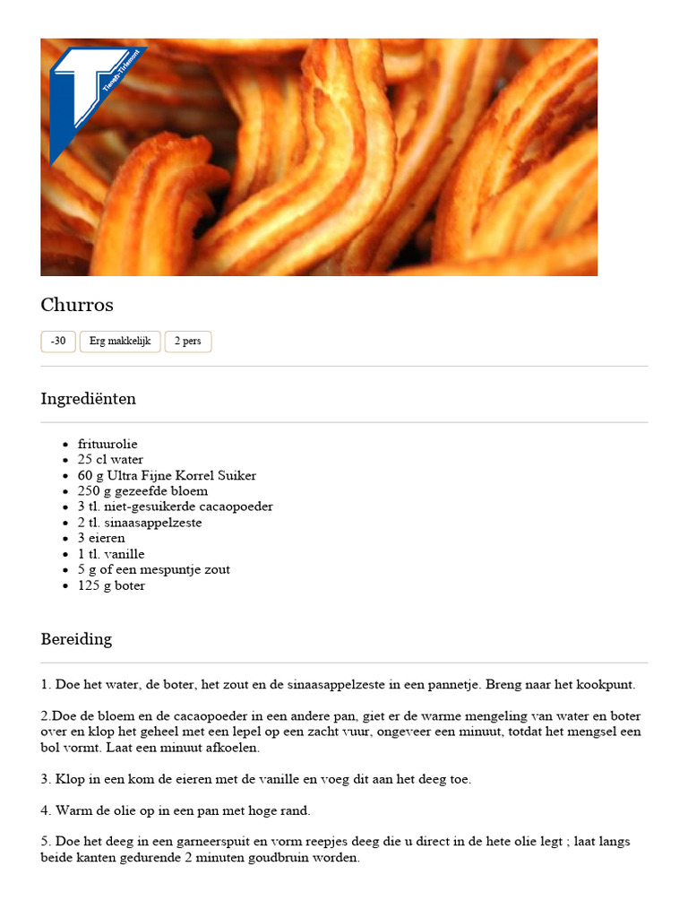 Churros | PDF
