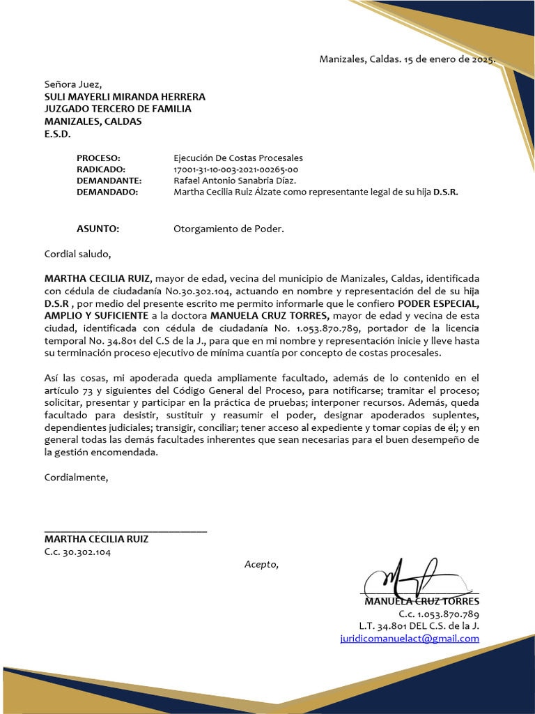 Poder Especial para Proceso Judicial | PDF