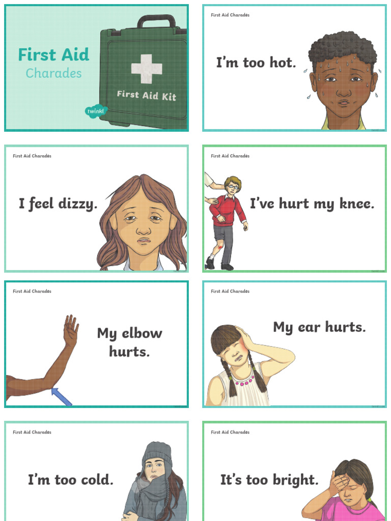 First Aid Charades for Kids | PDF
