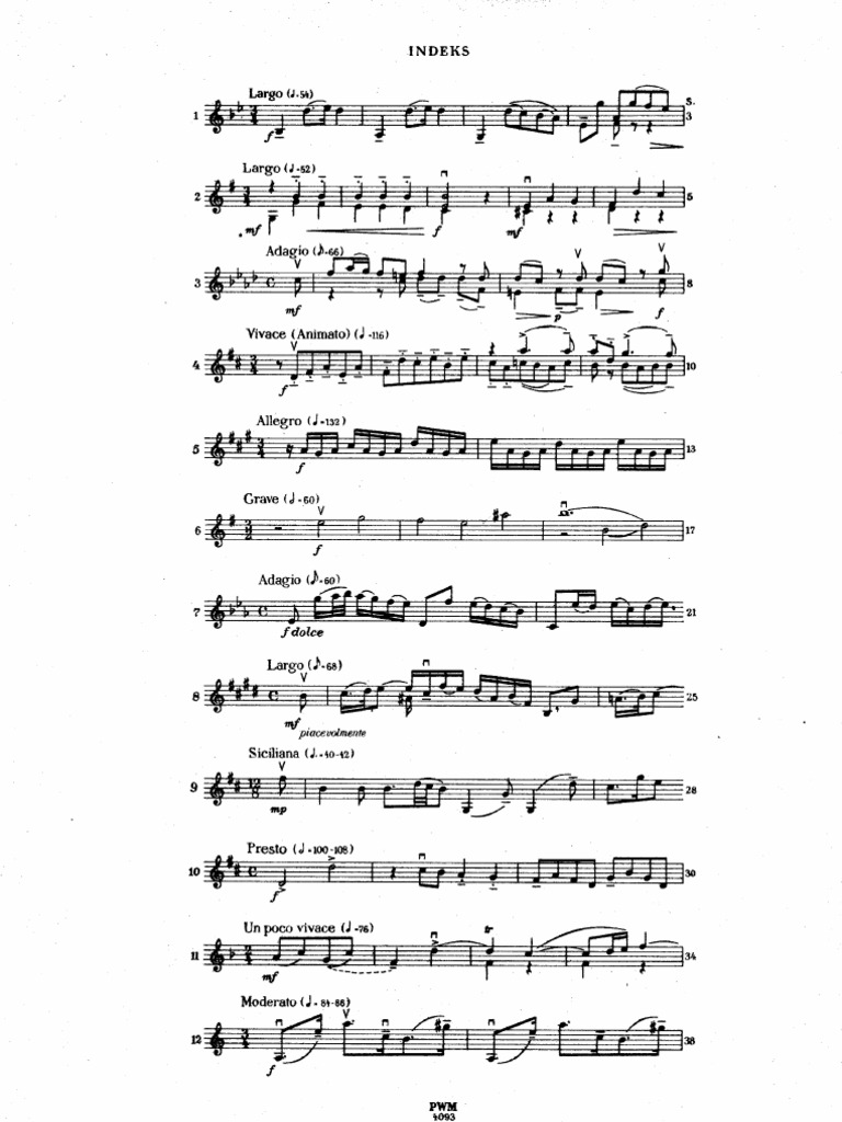 Telemann 12 Fantasias | PDF