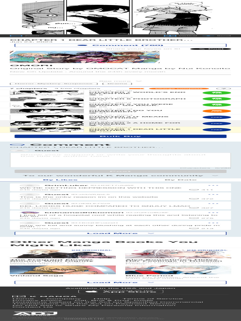 OMORI CHAPTER 1 DEAR LITTLE BROTHER… K MANGA - You can read the latest ...