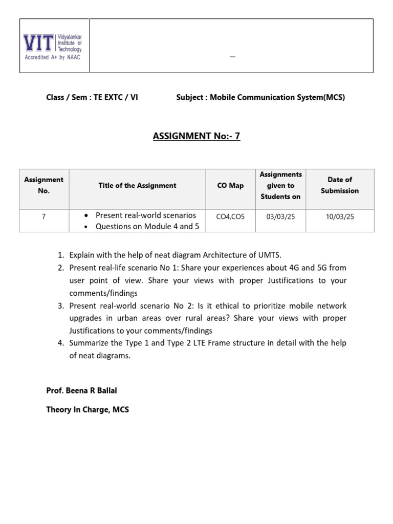 Assignment - ISA - No 7 - MCS - Even - 2025 | PDF
