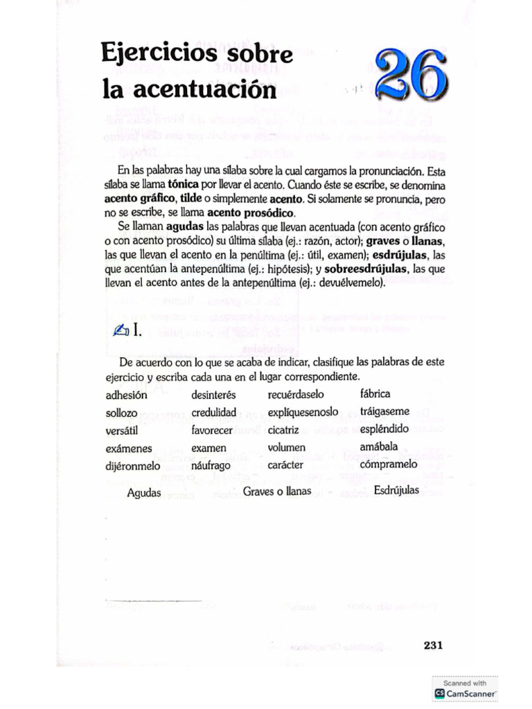 Tarea Ejercicios Sobre Acentuación | PDF
