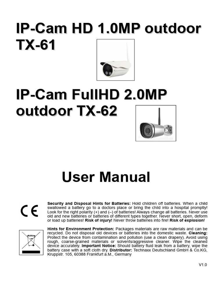 IP Camera User Manual and Setup Guide | PDF | Computer Network | Port ...