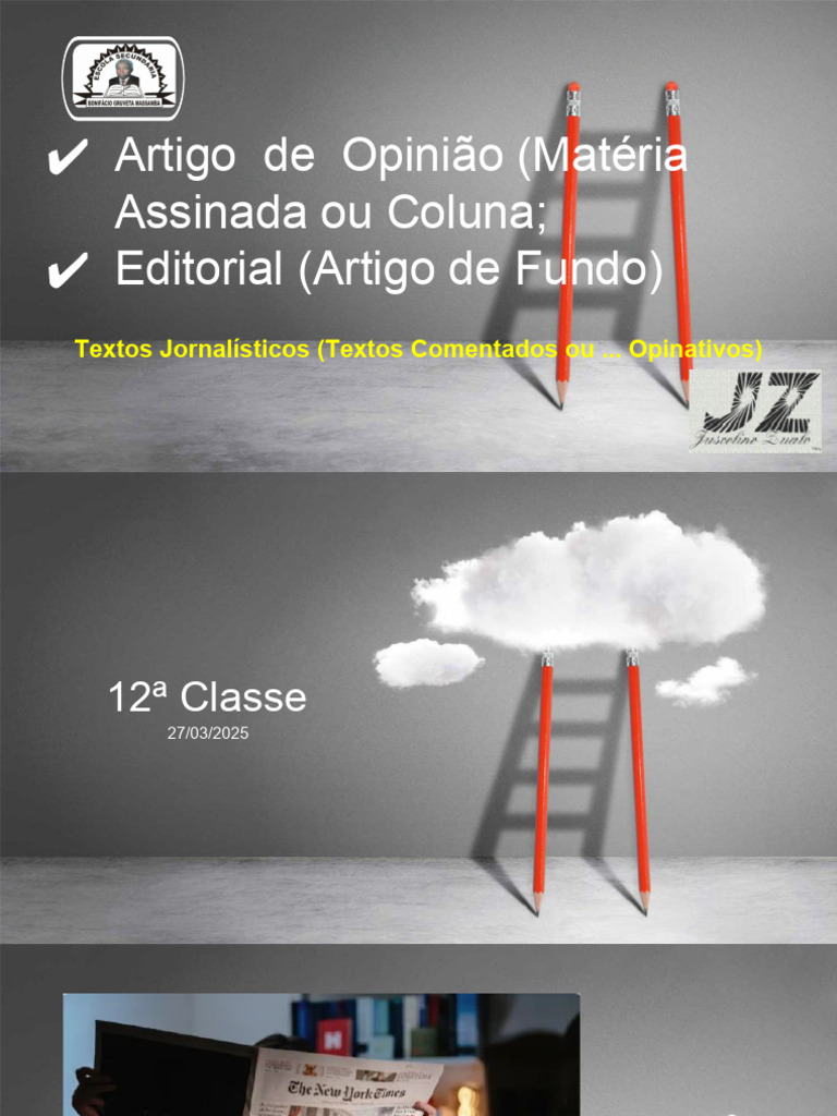 Artigo de Opinião Vs Editorial Ou Artigo de Fundo | PDF