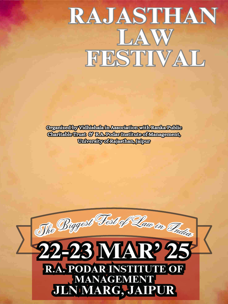 Raj Law Fest 2025 Final | PDF