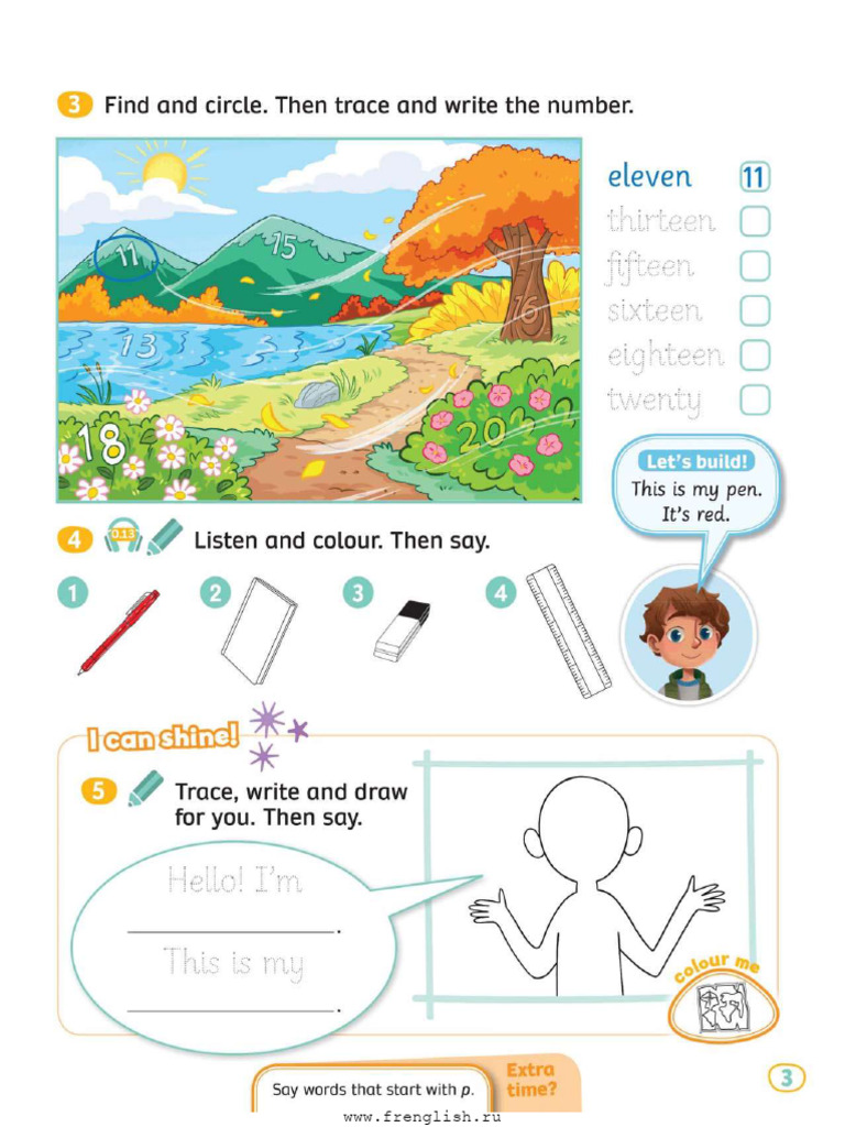 Numbers and Classroom Objects | PDF