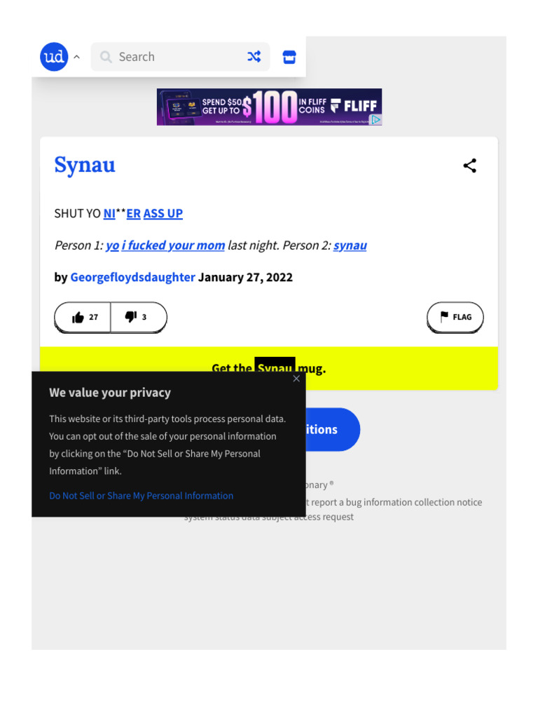 Urban Dictionary - Synau | PDF
