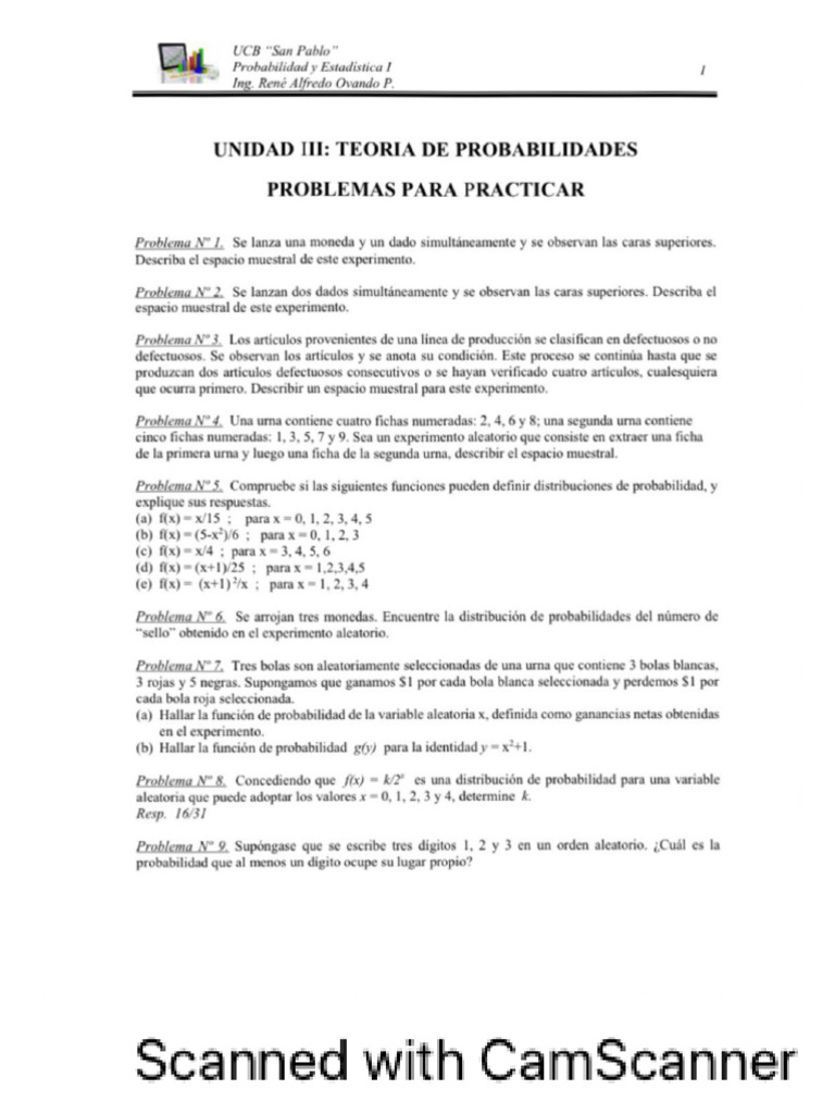 Problemas para Practicar | PDF