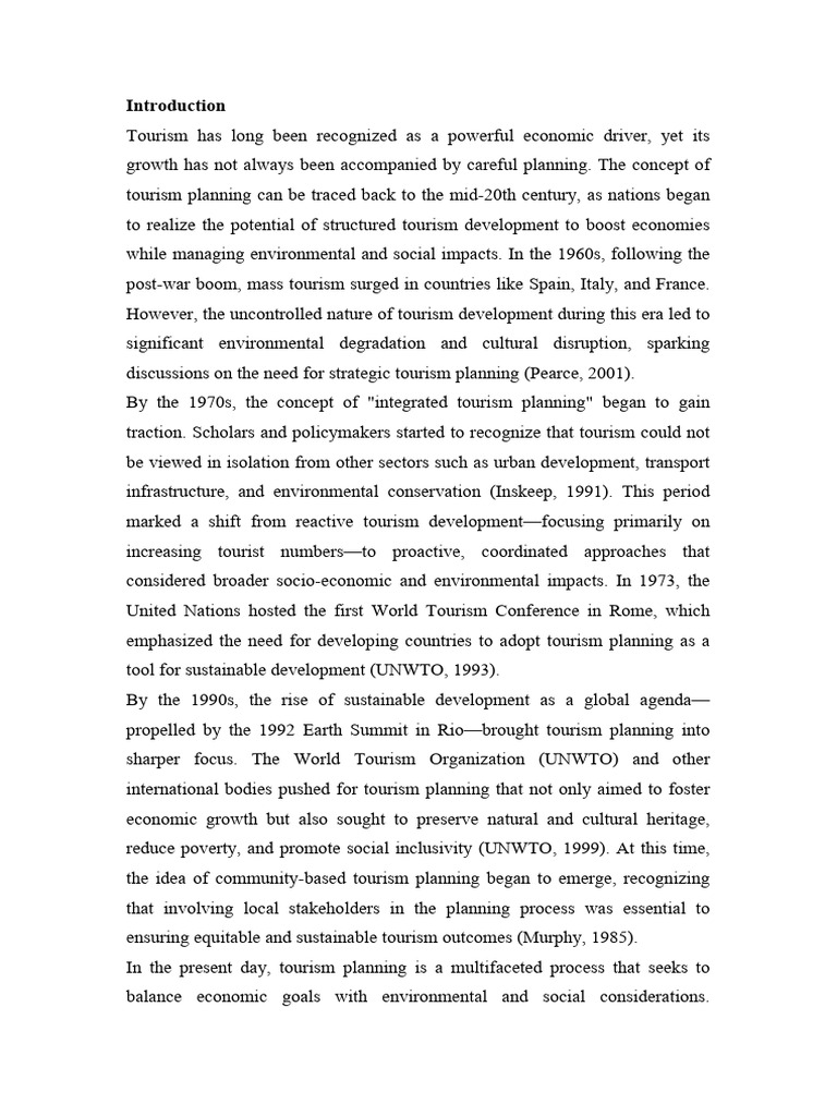 tourism paper | PDF | Sustainability | Tourism