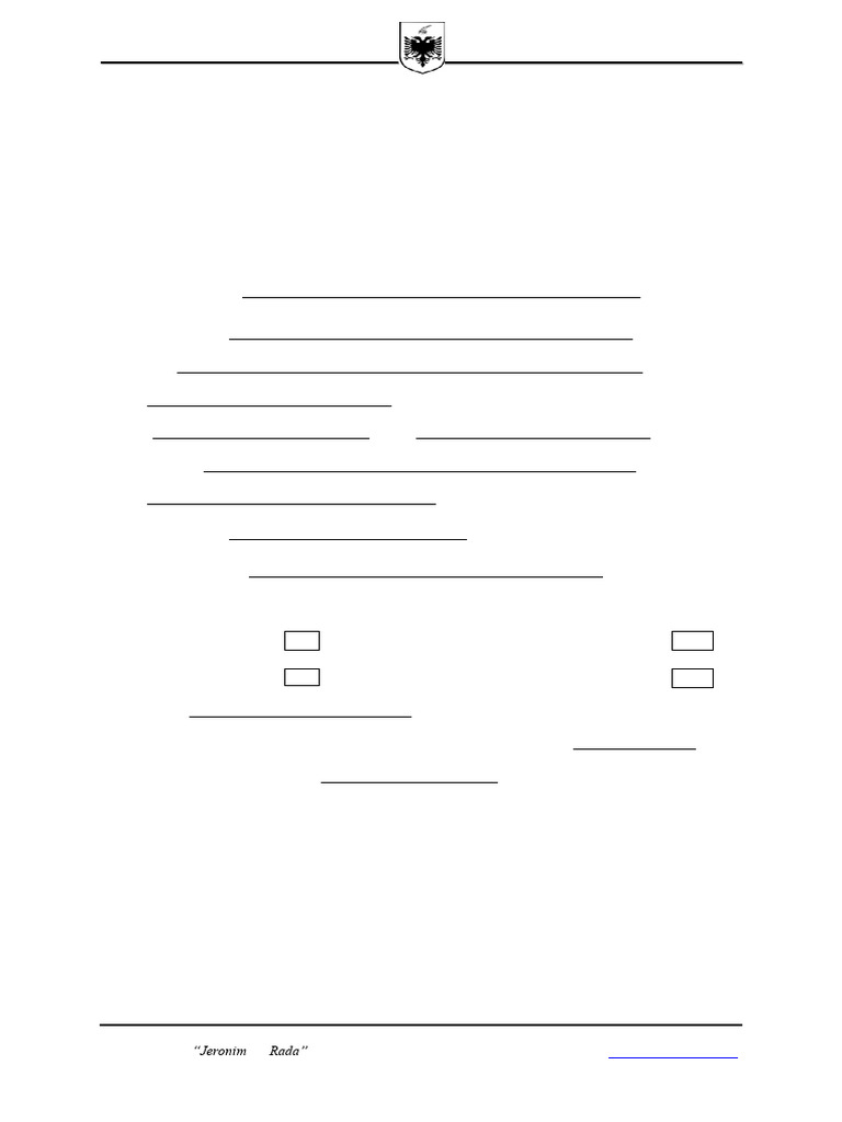 Formulari I Aplikimit.2024 | PDF