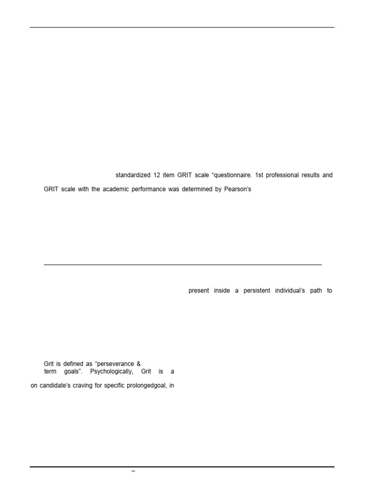 Correlation Between MCAT Aggregate Marks, Grit and Academic Performance ...