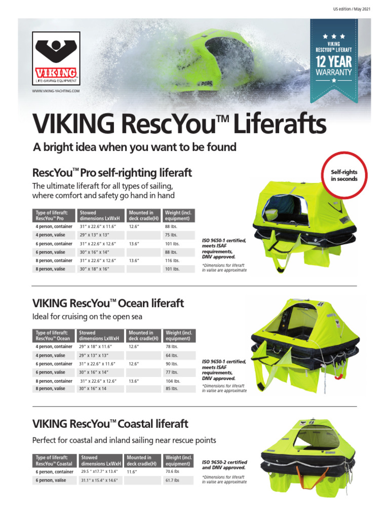Viking Liferaft 2 - Highres - RescYou - Range - Datasheet - Letter ...
