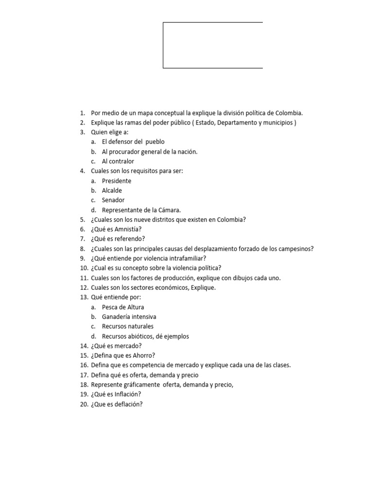 Banco de Preguntas Economia | PDF