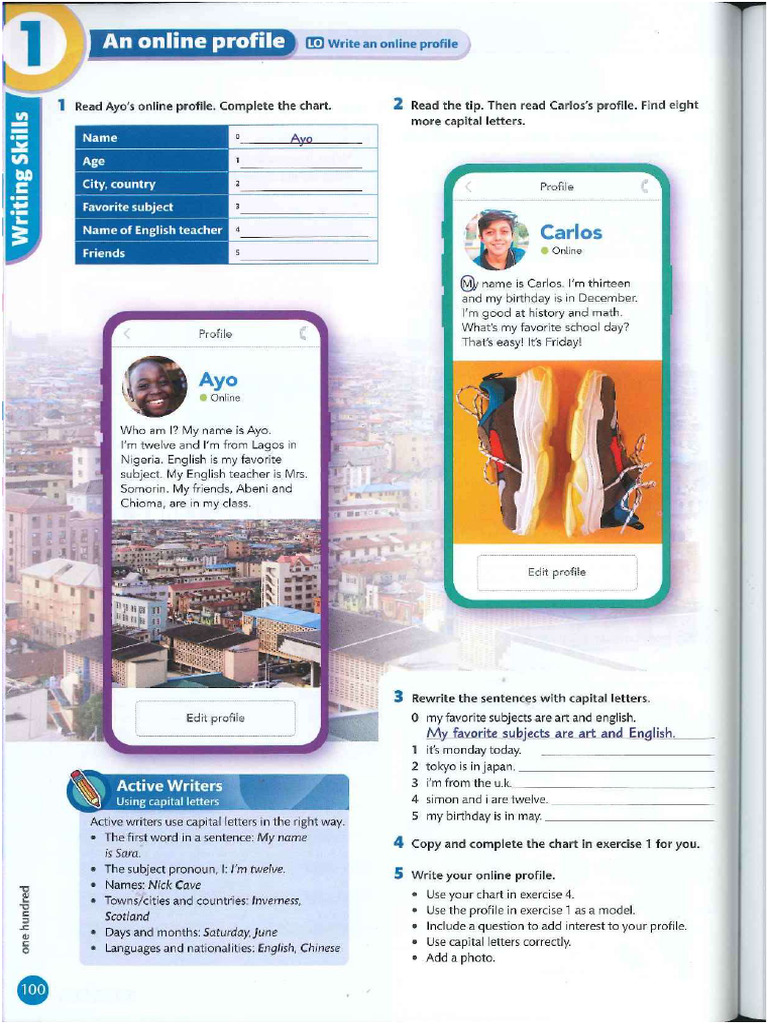 Online Profile Activity | PDF