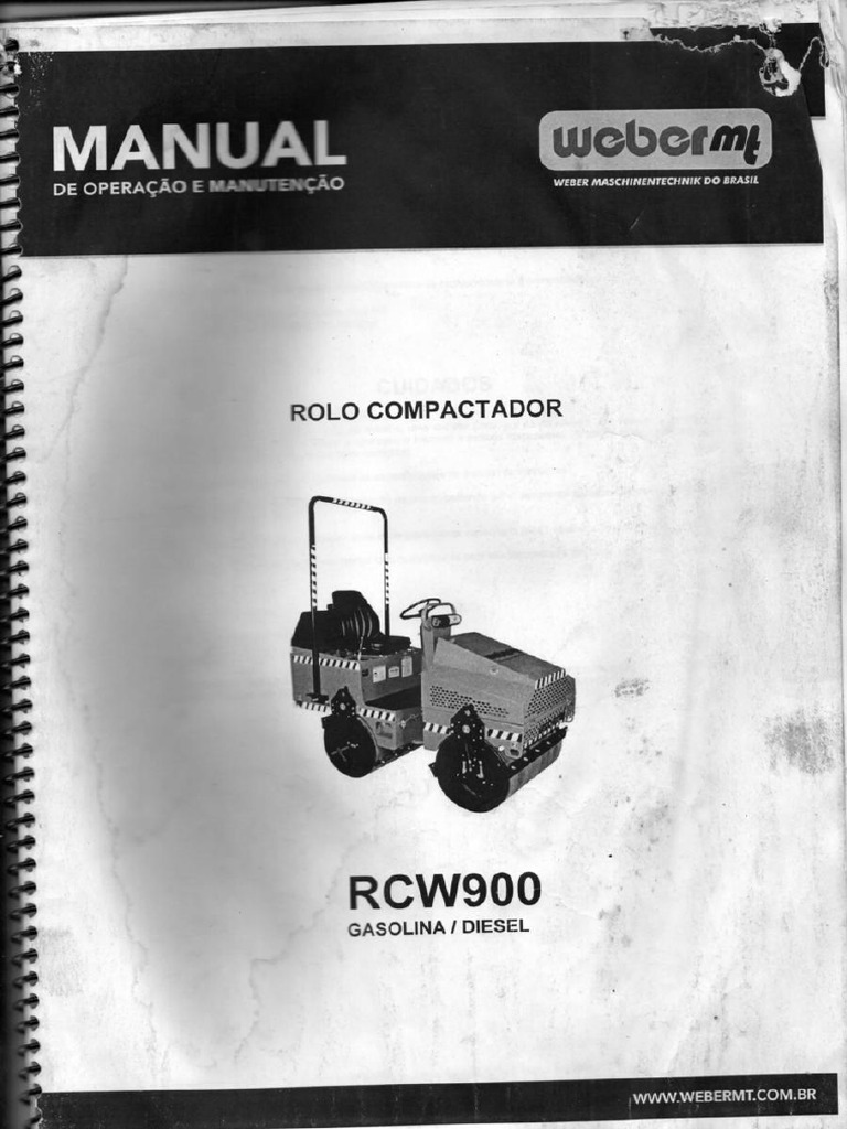 Manual Rolo Compactador RCW 900 Weber Compress | PDF