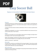 African Flower Soccer Ball Pattern | PDF | Clothing Industry | Crafts