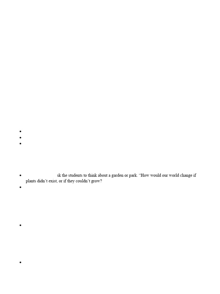 Photosynthesis Lesson Plan for Grade 8 | PDF | Photosynthesis | Plants