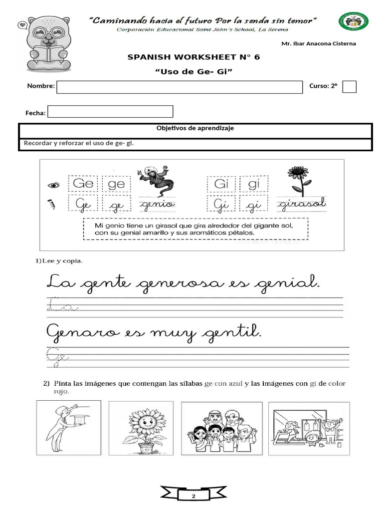 Uso de Ge- Gi en Español | PDF