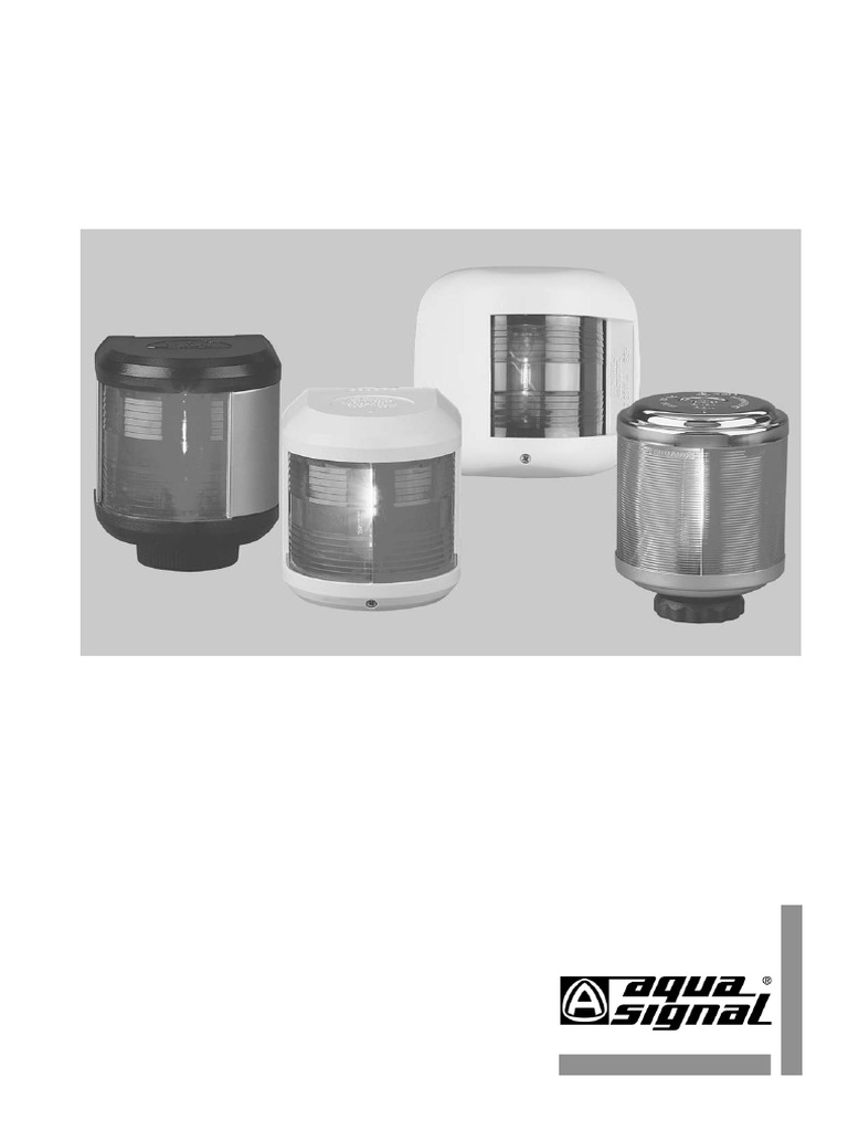 Aqua Signal Navigation Lights Guide | PDF | Navigation | Ships