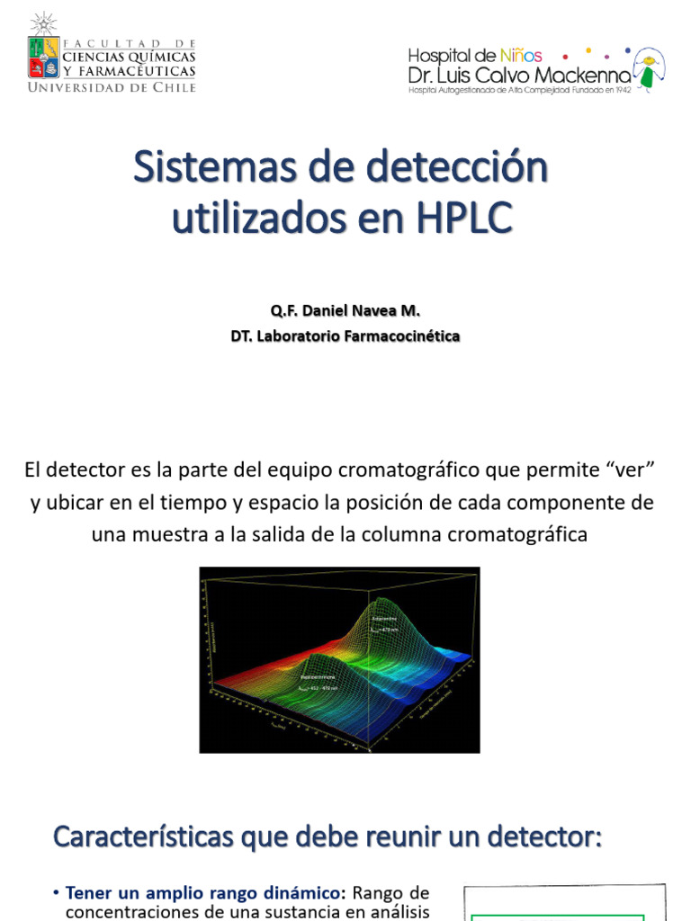 02 Sistemas de Detección Usados en HPLC 2 Abril 2022 | PDF | Cromatografía líquida de alto ...
