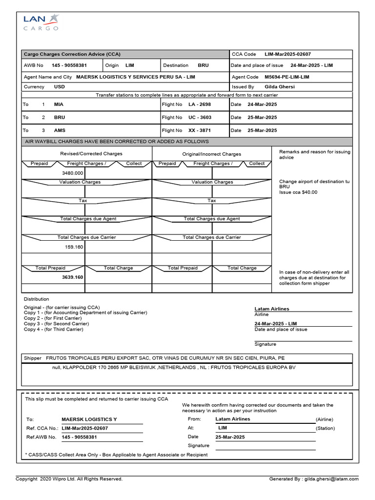 CCA - Report - 2025 03 25 - 13 13 29 | PDF | Supply Chain Management | Freight Transport