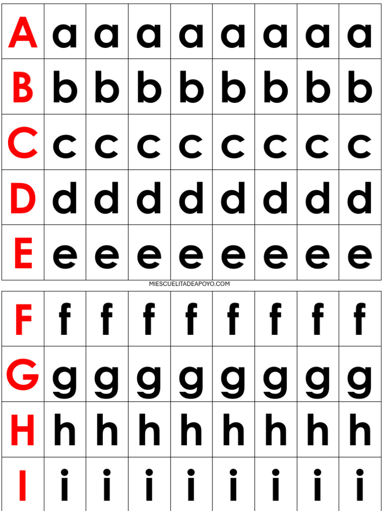 Abecedario Movil Mi Escuelita de Apoyo | PDF