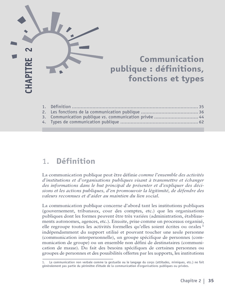 Communication publique : définitions et types | PDF | la communication ...