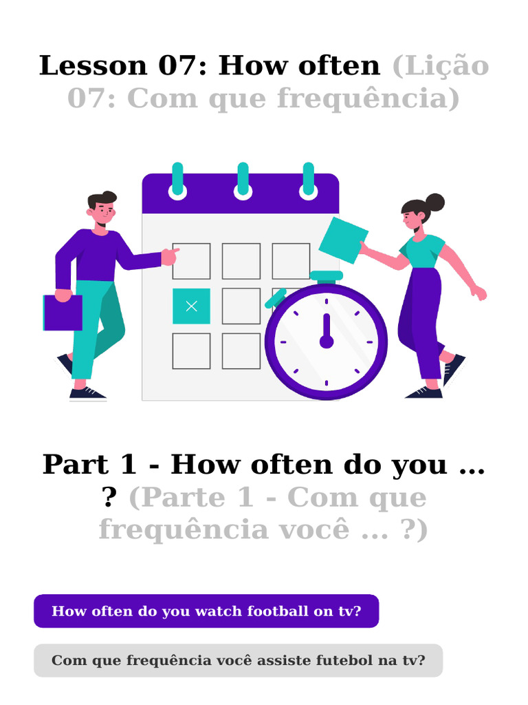 Lesson 07 - How Often | PDF