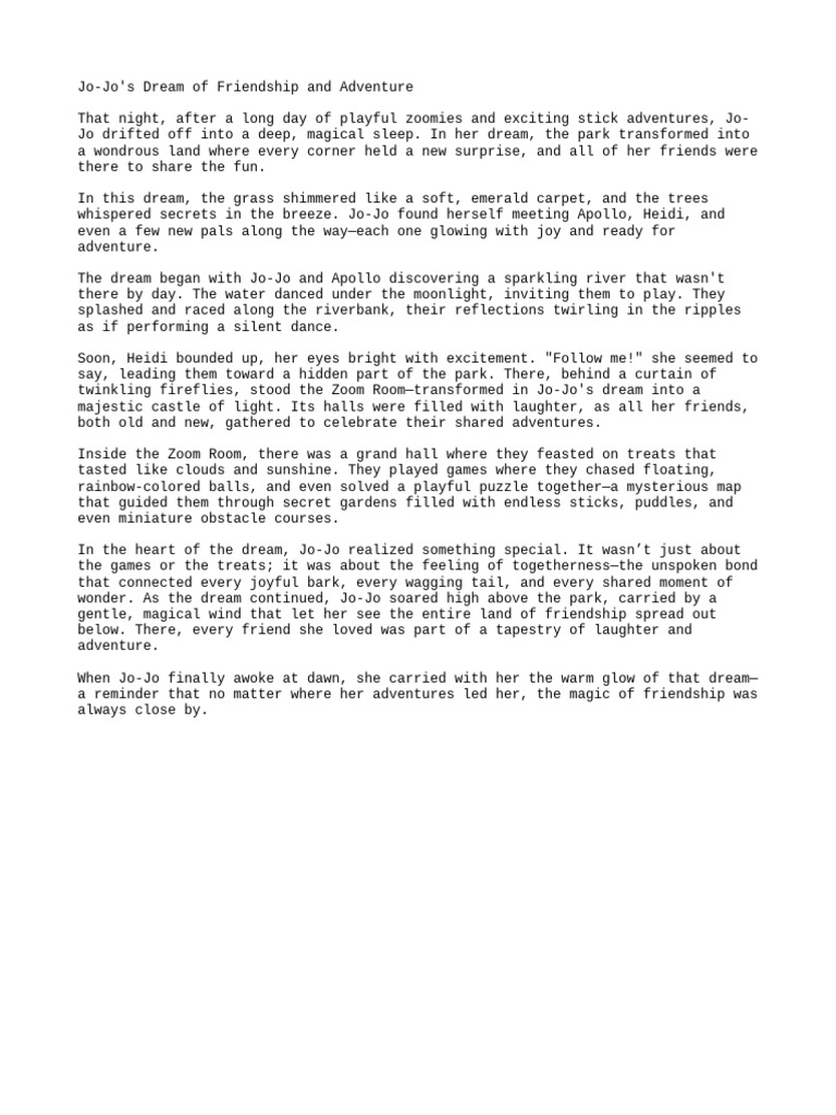 Jo-Jo and dreaming | PDF