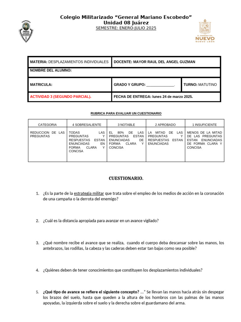 Actividad 3 Segundo Parcial | PDF