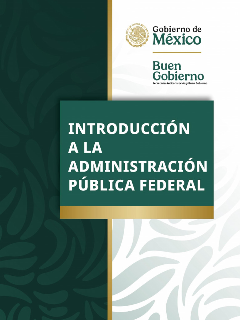 Manual Introducción A La APF | PDF | Administración Pública | México