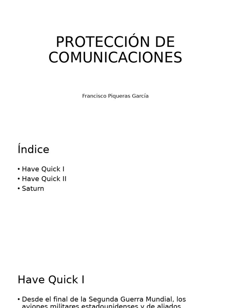 Have Quick I, II y Saturn | PDF