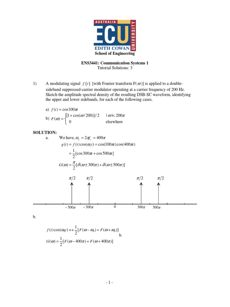 Tutorial 3 Solution | Download Free PDF | Electrical Engineering ...
