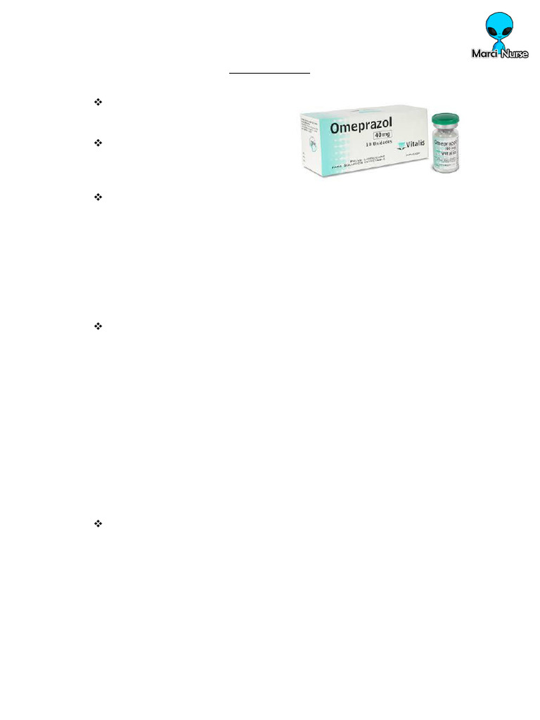 Omeprazol: Usos, Efectos y Farmacología | PDF | Drogas | Farmacología
