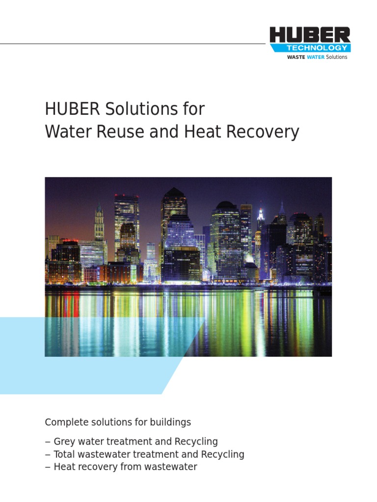 HUBER Solutions For Water Reuse and Heat Recovery | PDF | Wastewater ...
