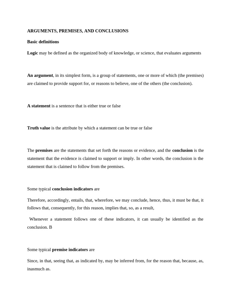 Understanding Arguments and Logic | PDF | Argument | Deductive Reasoning