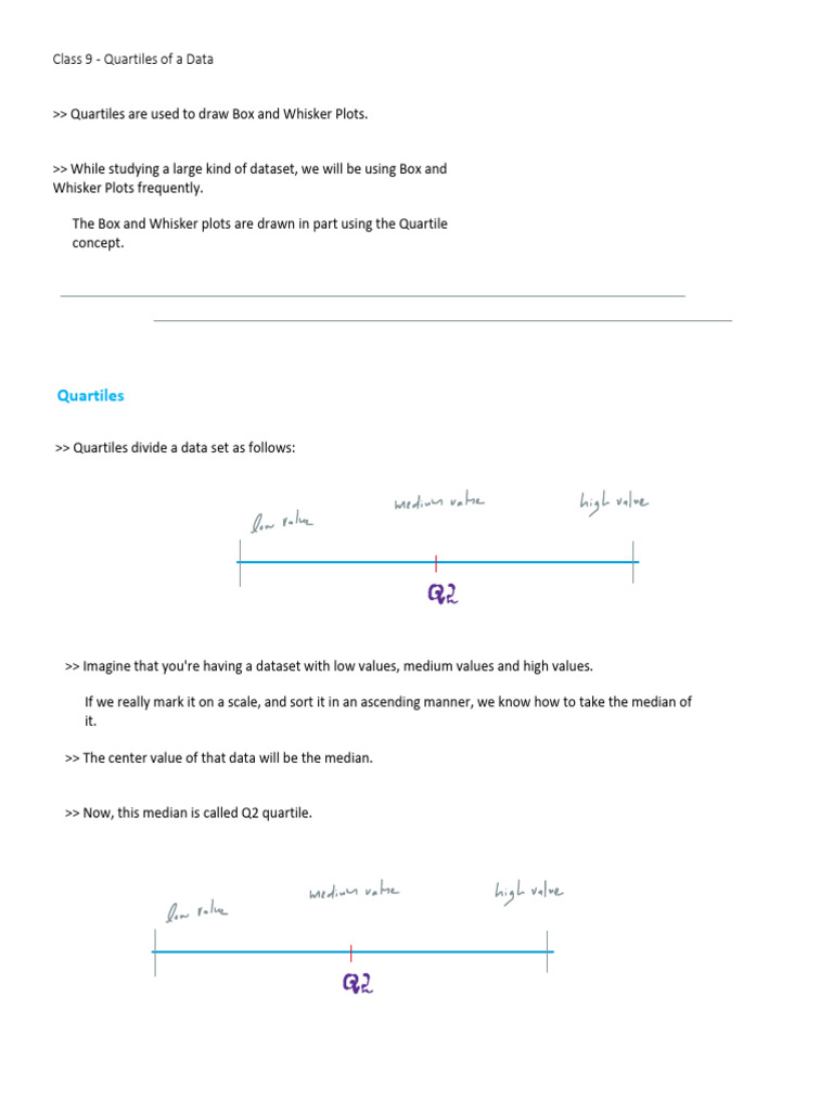 Understanding Quartiles in Statistics | PDF | Quartile | Median