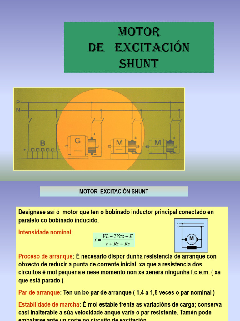 3. Motor de excitación shunt-derivación | PDF