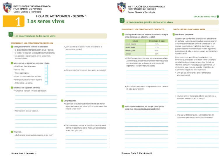 Hojas Graficas 1 - 1ro Sec | PDF