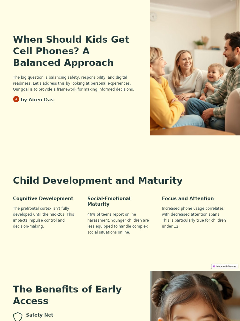 When Should Kids Get Cell Phones A Balanced Approach | PDF | Mobile ...