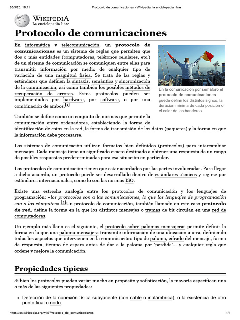 Protocolo de Comunicaciones | PDF | Red de computadoras | Tecnología de ...