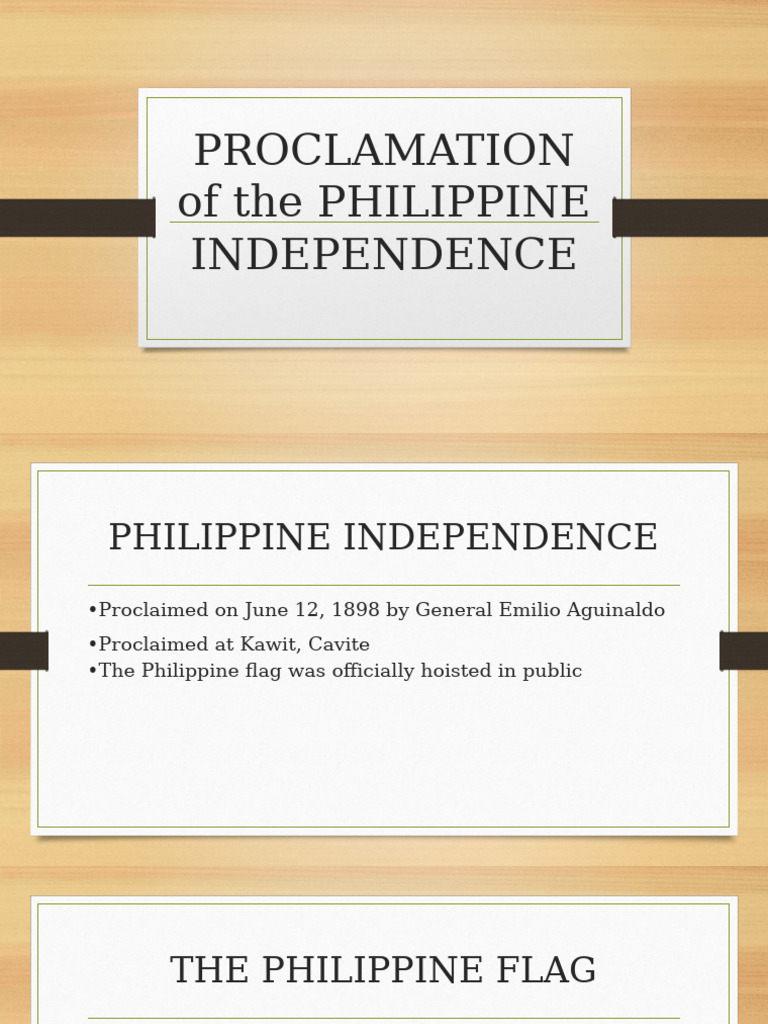 Philippine Independence Proclamation Overview | PDF | Philippines–Spain ...